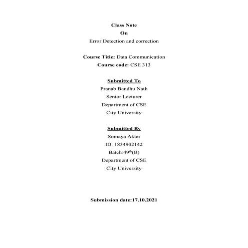 1834902142(error detection and correction) | PDF | Computer Networking | Computing