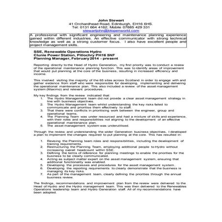 John Stewart CV 2016 | DOCX