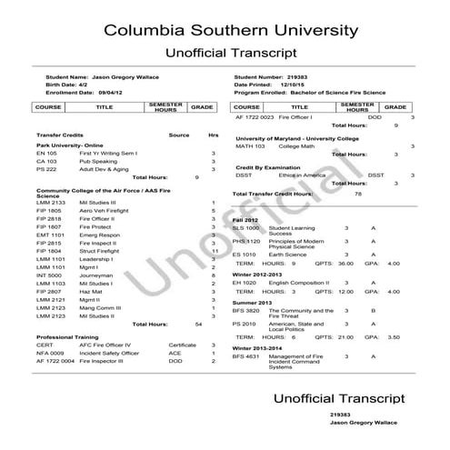 Transcript (BS) | PDF | Graduation | Personal Celebrations & Life Events