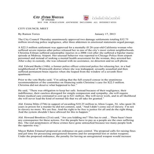 Writing sample- City Council Meet-CNB | PDF