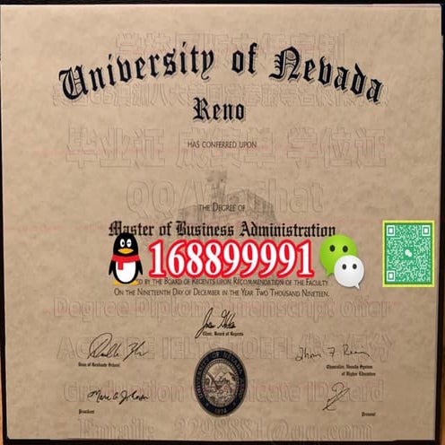 University of Nevada, Reno degree offer diploma Transcript | PDF