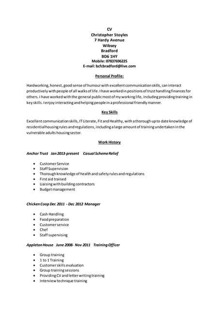 Benjamin Hughes cv | PDF