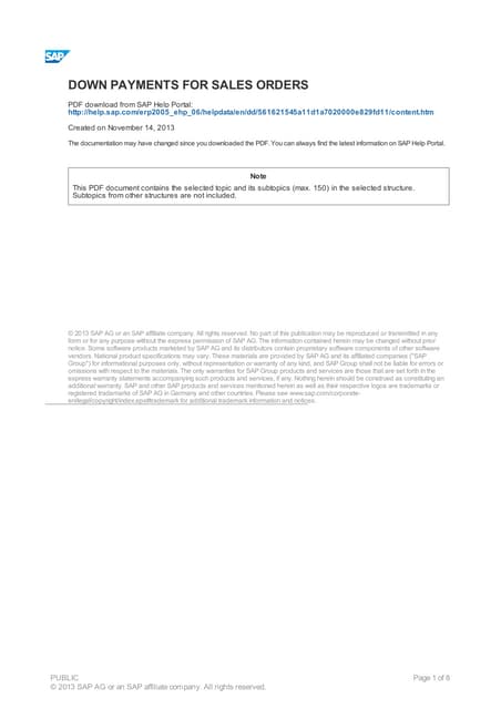 F 37 customer down payment request | PDF