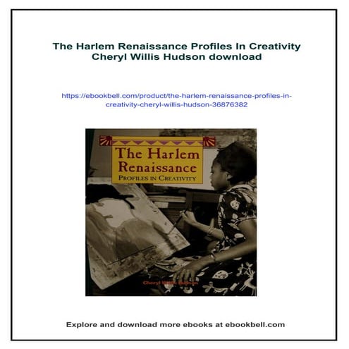 The Harlem Renaissance Profiles In Creativity Cheryl Willis Hudson | PDF