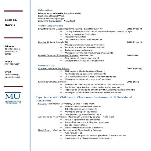 offical resume | DOCX