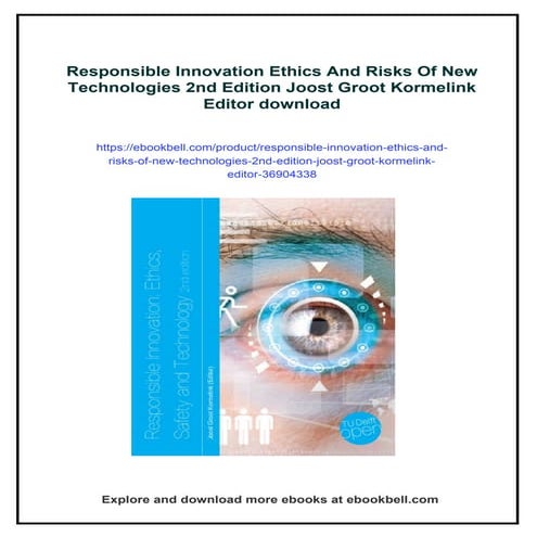 Responsible Innovation Ethics And Risks Of New Technologies 2nd Edition ...