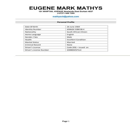 mathys eugene cv | DOC