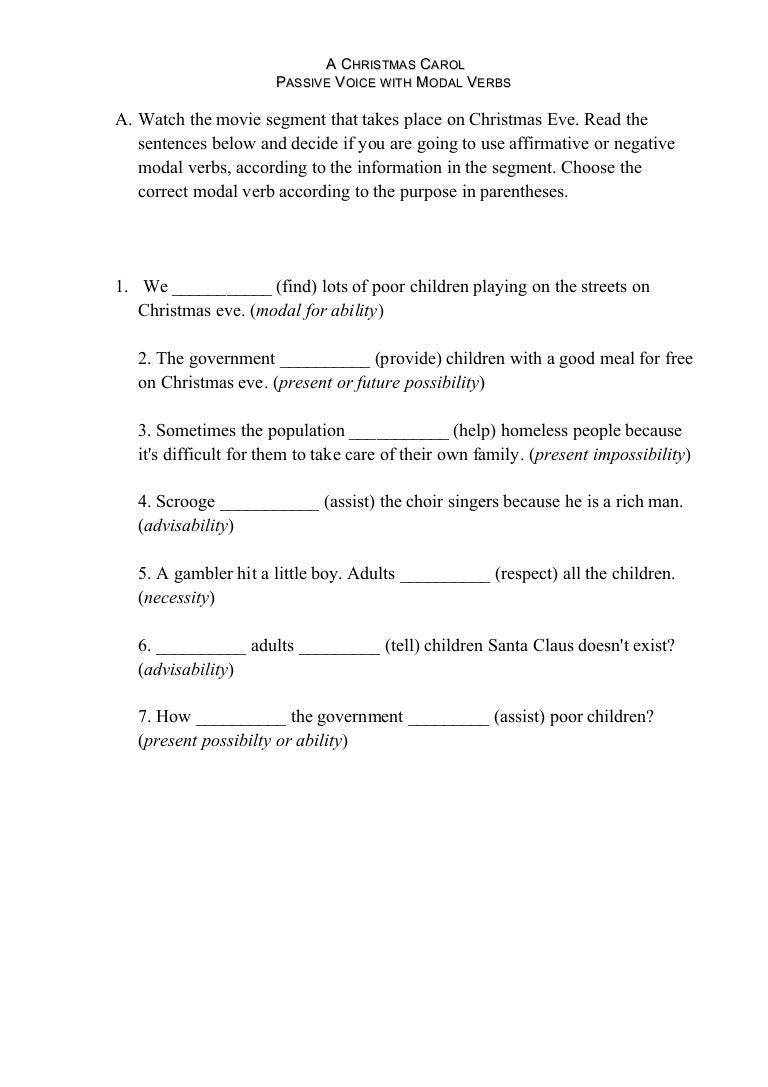 Passive voice modal verbs exercises - dsaechrome