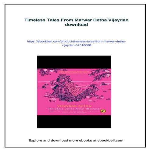 Timeless Tales From Marwar Detha Vijaydan | PDF