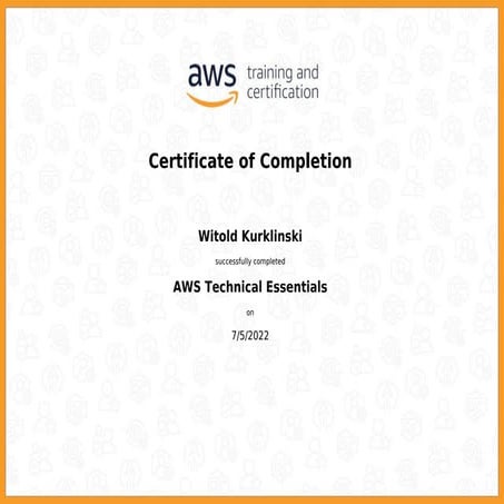 AWS Technical Essentials Certificate | PDF