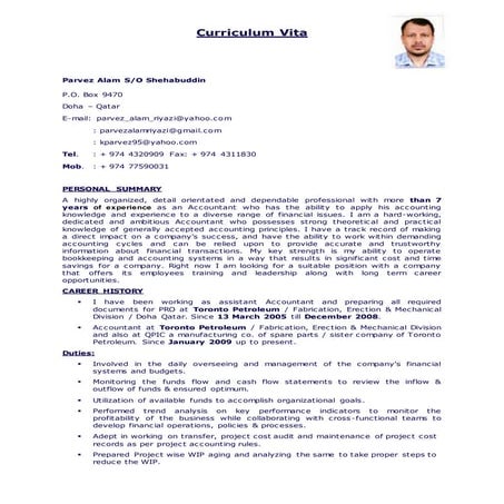 Curriculum Vita | DOCX