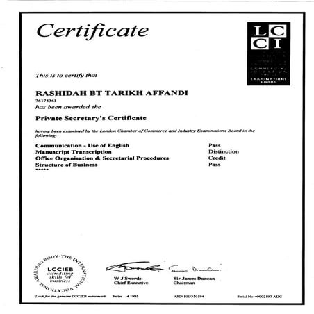 Cert - Admin Mgmt | PDF