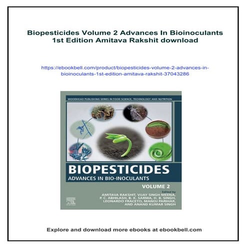 Biopesticides Volume 2 Advances In Bioinoculants 1st Edition Amitava ...
