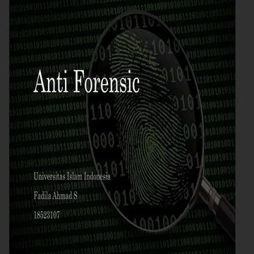 Anti Forensic | PPTX