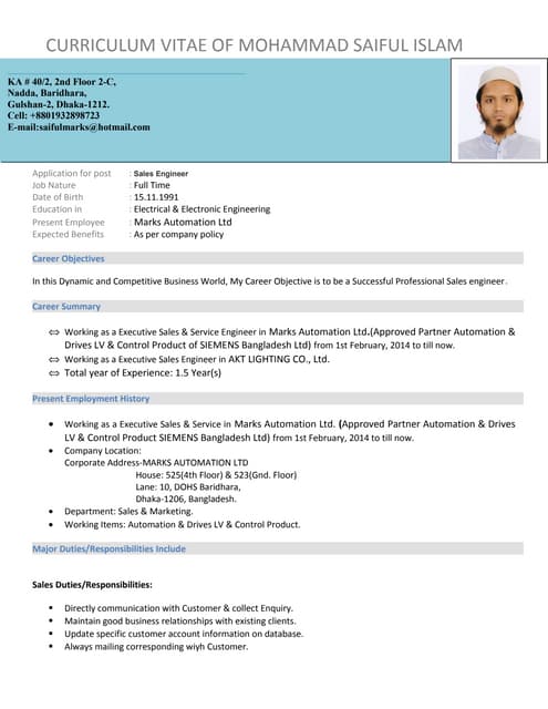 Cv of md. hasibur hassan rahman | PDF | Business Administration | Business