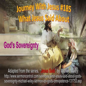 185 What Jesus said about God’s Sovereignty.pptx