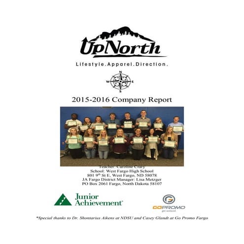 Up north apparel company report new new new | PDF