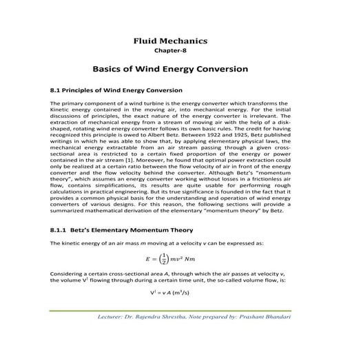 18660767 basics-of-wind-energy-conversion | PDF
