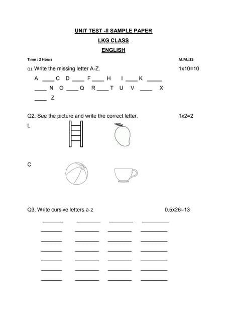 Nursery all papers | PDF