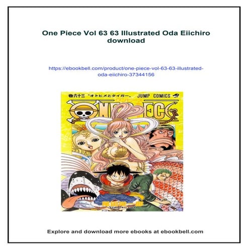 One Piece Vol 63 63 Illustrated Oda Eiichiro | PDF
