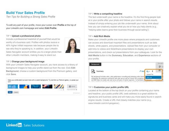 Building Your Sales Profile On Linkedin | PPT