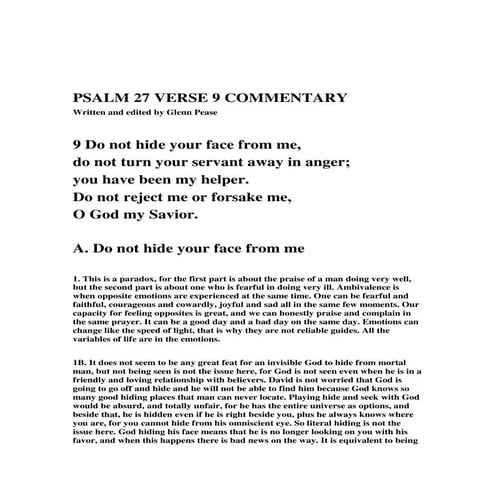 Psalm 51 - a plea for mercy based on the nature and pleasures of God | PDF