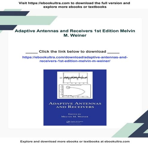 Adaptive Antennas and Receivers 1st Edition Melvin M. Weiner | PDF