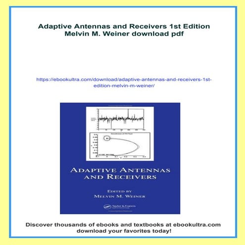 Adaptive Antennas and Receivers 1st Edition Melvin M. Weiner | PDF
