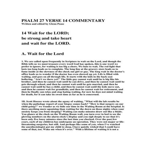 18759463 psalm-27-verse-14-commentary | PDF