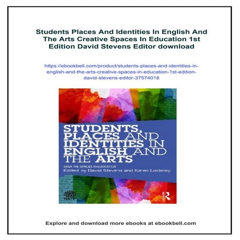 Students Places And Identities In English And The Arts Creative Spaces ...