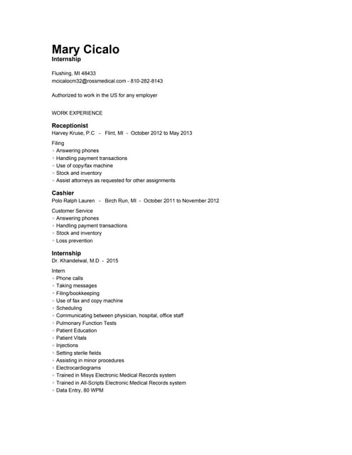 College resume | DOCX