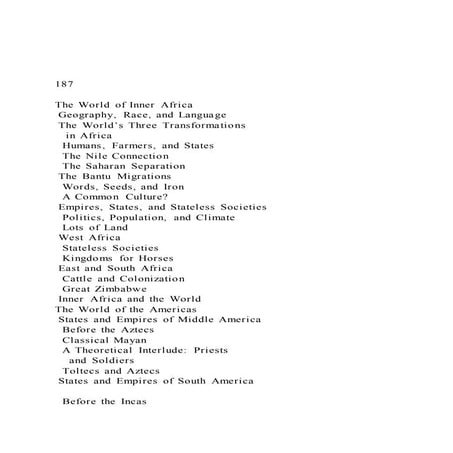 187The World of Inner Africa Geography, Race, and Langua | DOCX