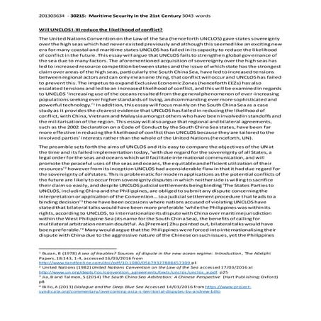 UNCLOS essay | PDF