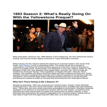 1883 Season 2_ What’s Really Going On With the Yellowstone Prequel.docx