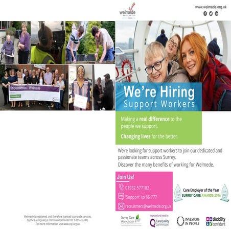 Recruitment Leaflet LinkedIn Example | PPT