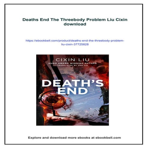 Deaths End The Threebody Problem Liu Cixin | PDF