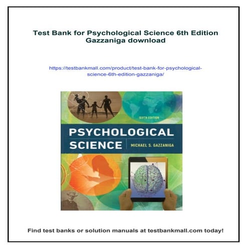 Test Bank for Psychological Science 6th Edition Gazzaniga | PDF