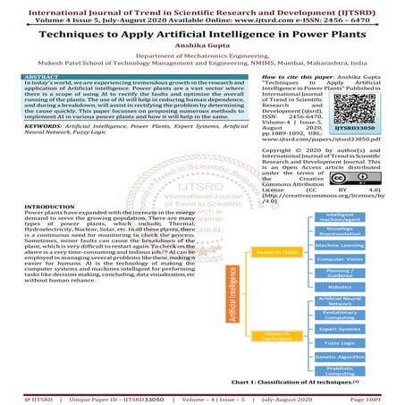 Techniques to Apply Artificial Intelligence in Power Plants | PDF