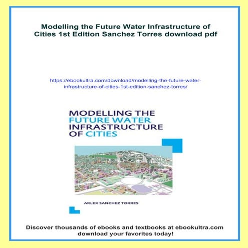 Modelling the Future Water Infrastructure of Cities 1st Edition Sanchez ...
