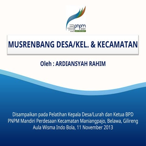 189642334-Presentasi-Musrenbang-Desa-kel-Kecamatan-Fix.ppt