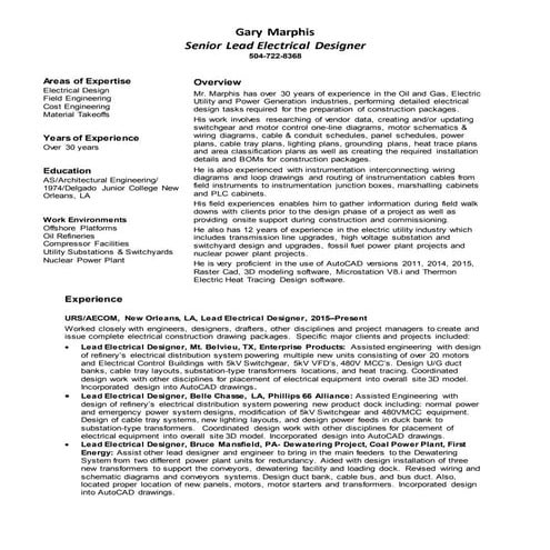 Gary Marphis Resume Jan 2017 | DOCX