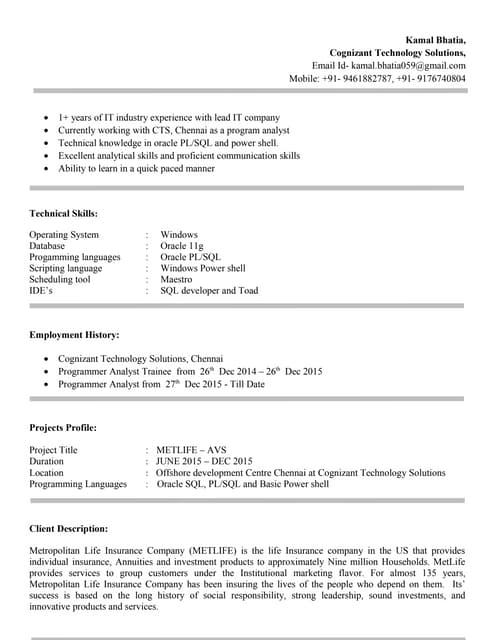 Bindushree_Resume | DOC | Programming Languages | Computing