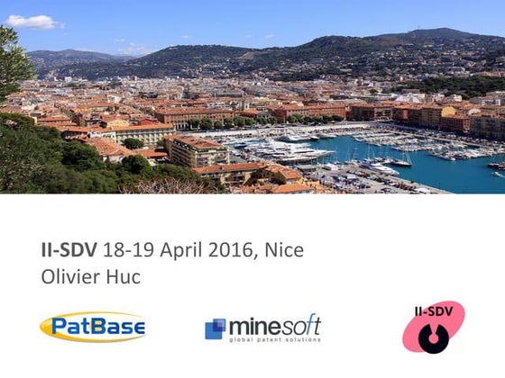 II-SDV 2016 Questel Intellixir | PPT