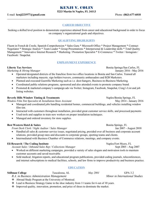 Resume garry vanamburg_edited2 | PDF