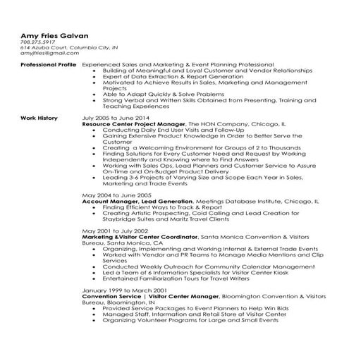 Amy Fries Galvan_Resume 2015_General | PDF