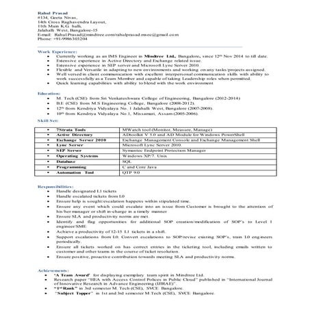 Rahul_Resume_MindTree | PDF