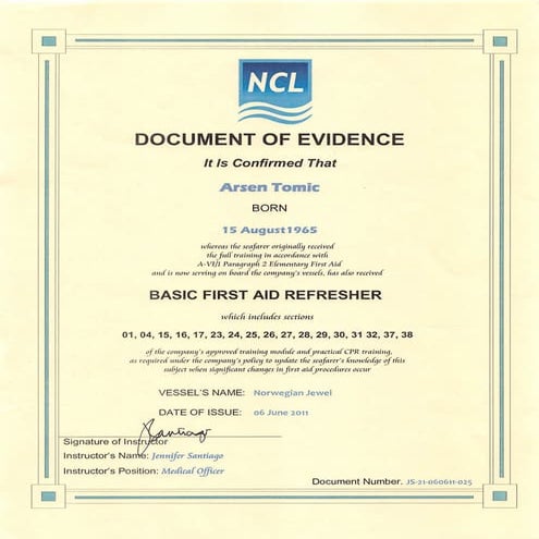 1 STCW III 6 ETO certificate | PDF