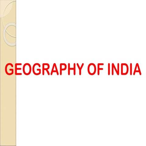 Geography maps of india (1) | PPTX