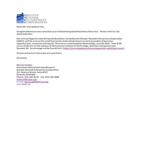 Honoree of the year 2016 | DOCX