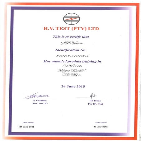 HV Testing Equipment, Oil sampling and Battery Testing | PDF